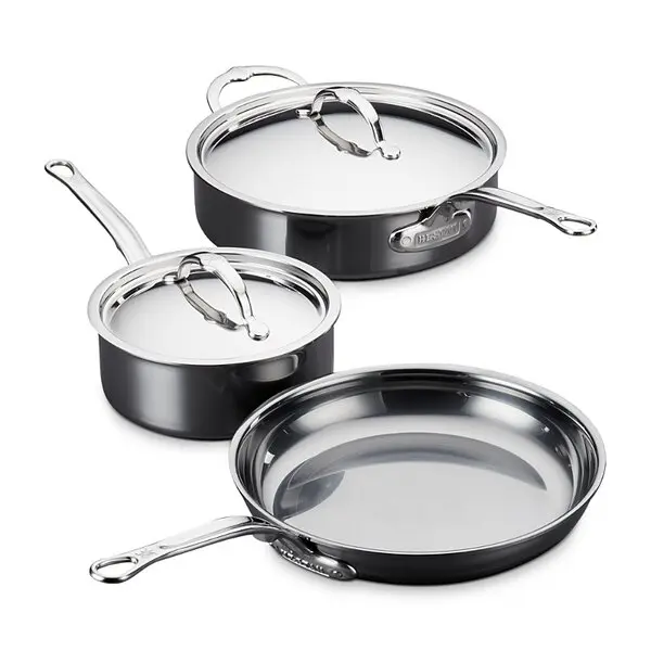 HESTAN Nanobond Molecular Titanium 5-piece Cookware Set - Silver