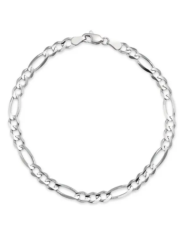 Bloomingdale'S 14k Gold Figaro Link Chain Bracelet - White