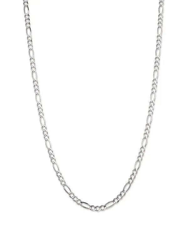 Bloomingdale'S Figaro Link Chain Necklace In 14k Gold - White