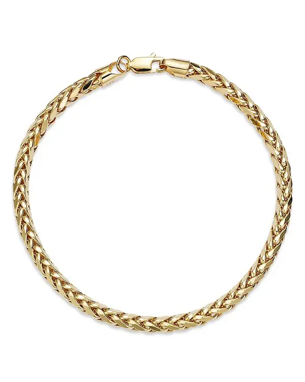 Bloomingdale'S 14k Yellow Wheat Link Chain Bracelet - Gold