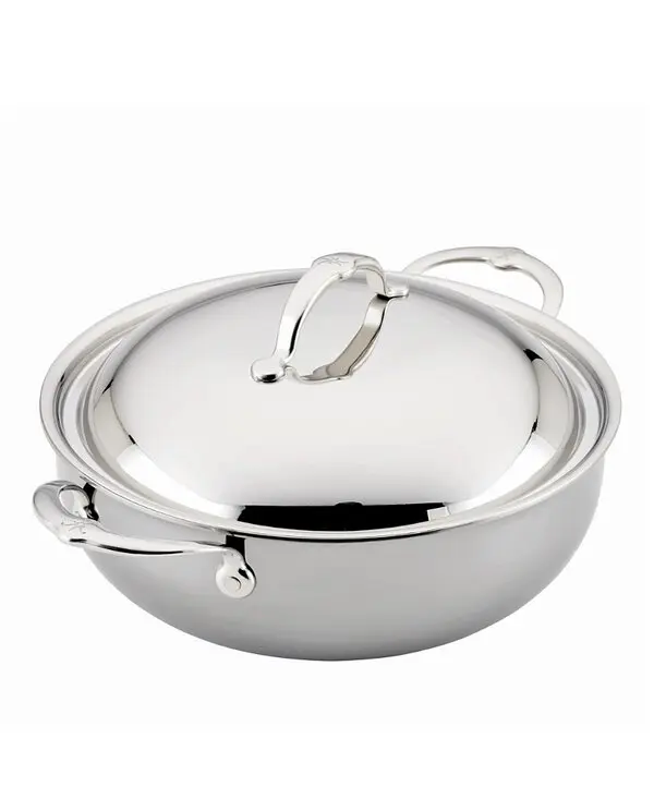HESTAN Nanobond Molecular Titanium 5-quart Dutch Oven W/dome Lid - Silver