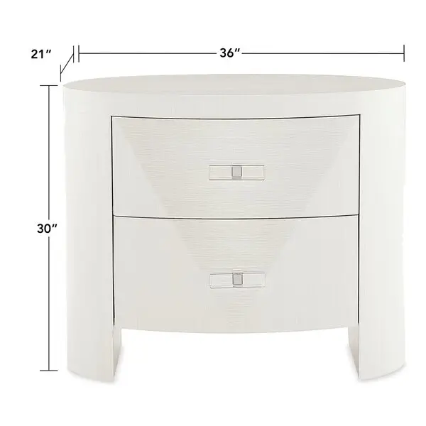 BERNHARDT Axiom Oval Nightstand