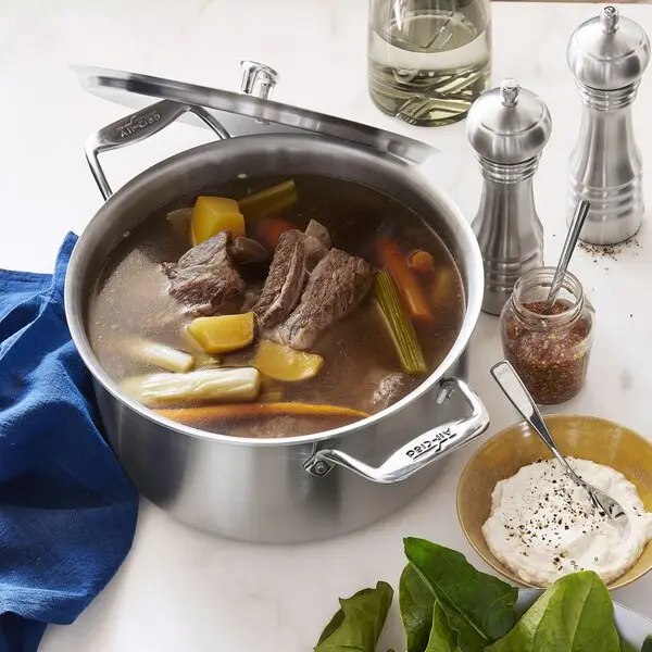 ALL-CLAD D3 Steel 8-quart Stock Pot With Lid