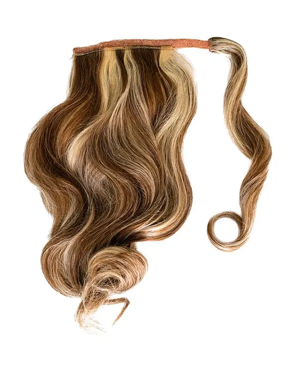 LOCKS & MANE 14" Clip-in Ponytail - Butter Pecan