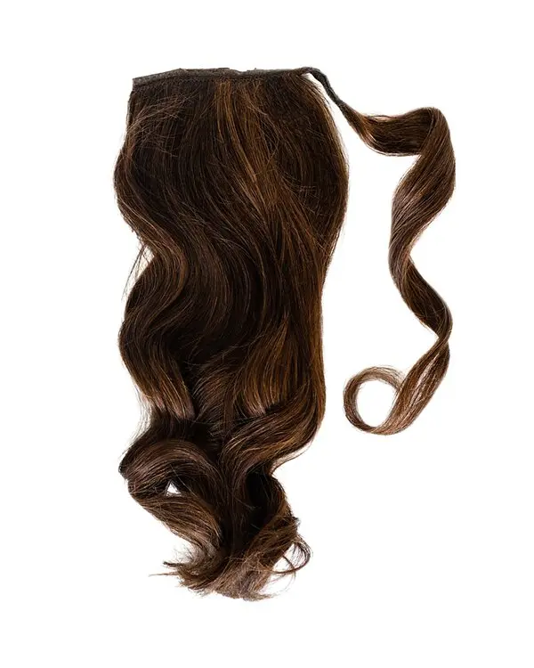 LOCKS & MANE 14" Clip-in Ponytail - Milk Chocolate