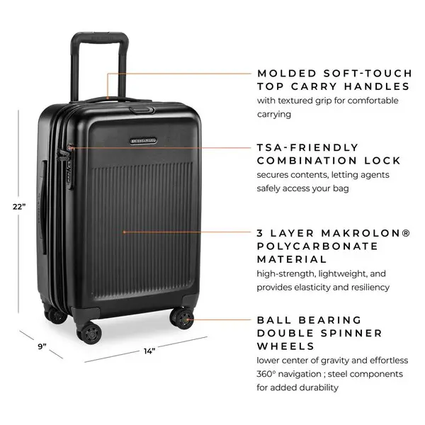 Briggs & Riley Sympatico 2.0 Domestic Carry-on Expandable Spinner