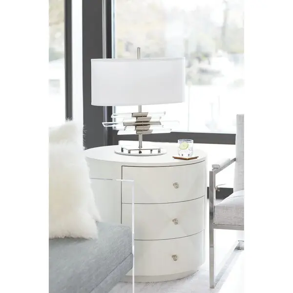 BERNHARDT Axiom Round Chairside Table
