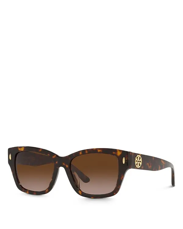 Tory Burch Rectangle Sunglasses - Tortoise/brown Gradient