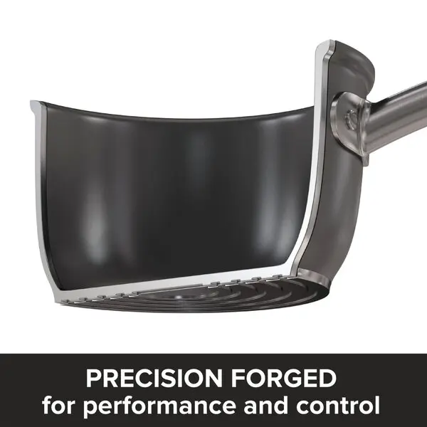 ANOLON Accolade Hard-anodized Nonstick Deep 12 Frying Pan With Lid And Helper Handle, Moonstone