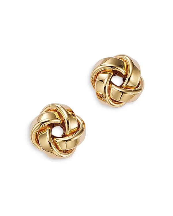 Bloomingdale'S Love Knot Stud Earrings - Yellow Gold
