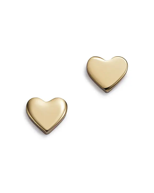 Bloomingdale'S Heart Stud Earrings In 14k - Yellow Gold