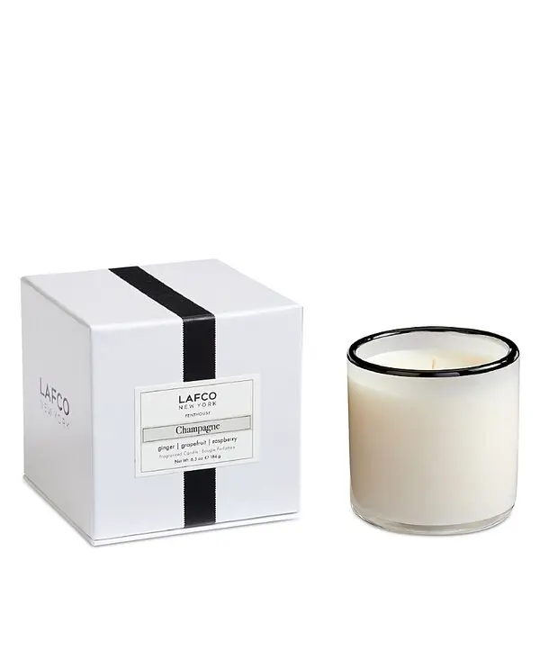 LAFCO NEW YORK Champagne Classic Candle, 6.5 Oz - White