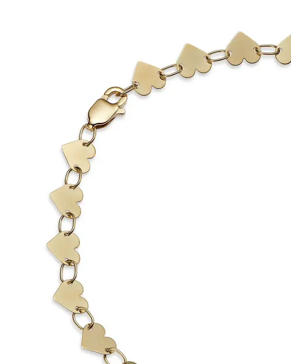MOON & MEADOW 14k Yellow Heart Link Bracelet
