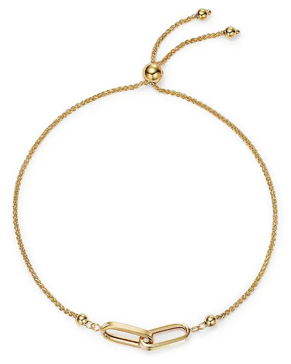 Bloomingdale'S 14k Yellow Double Link Bolo Bracelet - Gold