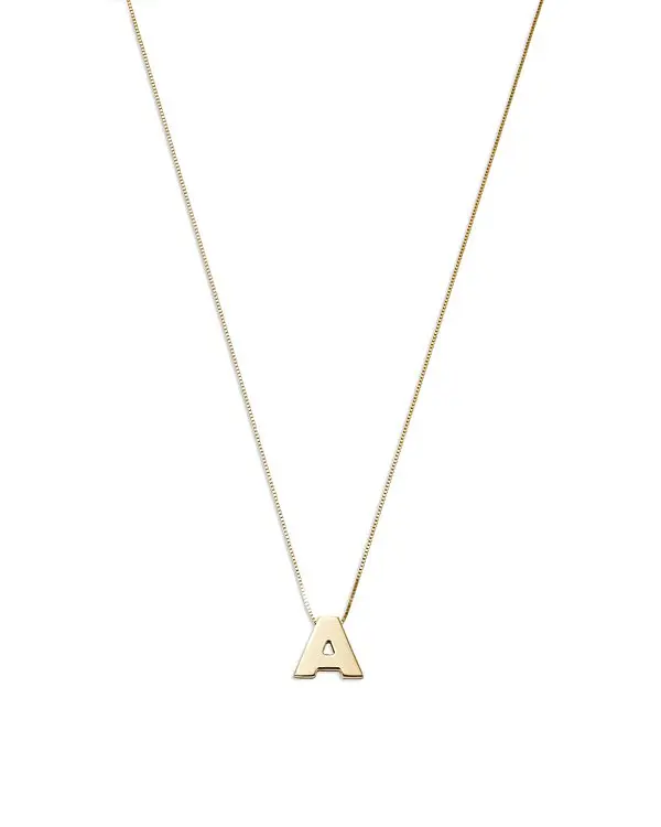 Bloomingdale'S Initial Pendant Necklace In 14k Yellow Gold - A