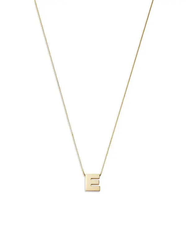 Bloomingdale'S Initial Pendant Necklace In 14k Yellow Gold - E