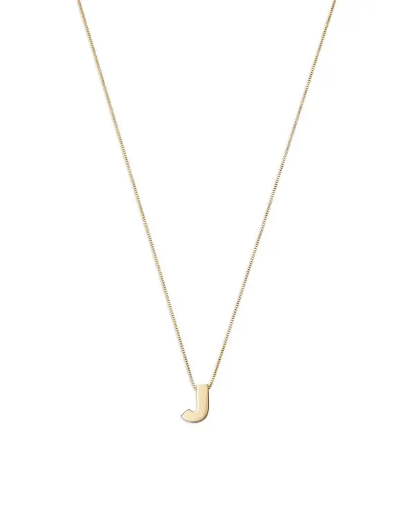 Bloomingdale'S Initial Pendant Necklace In 14k Yellow Gold - J