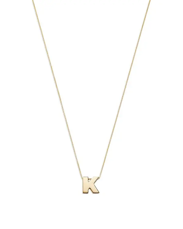 Bloomingdale'S Initial Pendant Necklace In 14k Yellow Gold - K