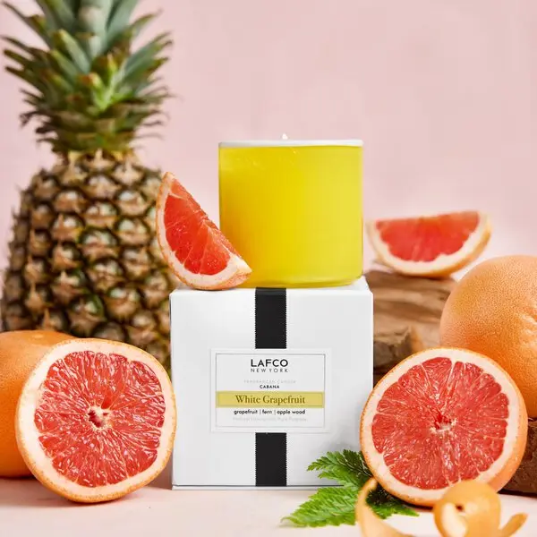 LAFCO NEW YORK White Grapefruit Classic Candle, 6.5 Oz - Yellow
