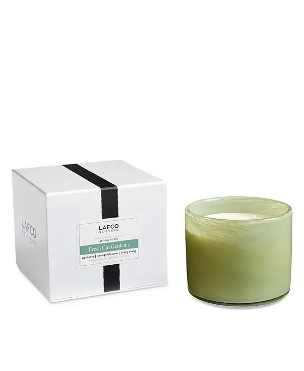LAFCO NEW YORK Fresh Cut Gardenia 3-wick Candle, 30 Oz - Green