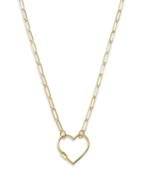 Bloomingdale'S Open Heart Clasp Pendant Necklace - Gold