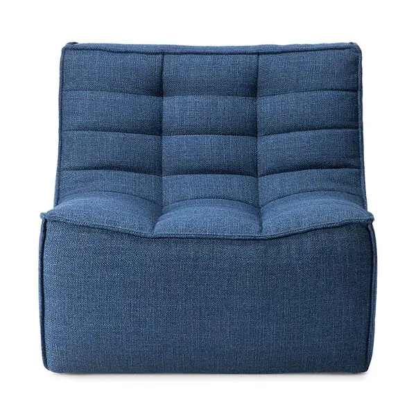 ETHNICRAFT N701 One Seat Sofa Sectional - Blue