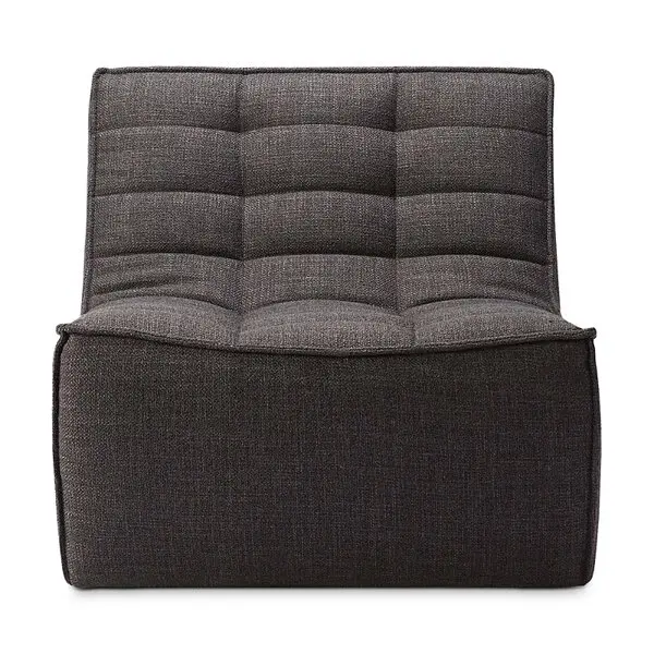 ETHNICRAFT N701 One Seat Sofa Sectional - Dark Gray