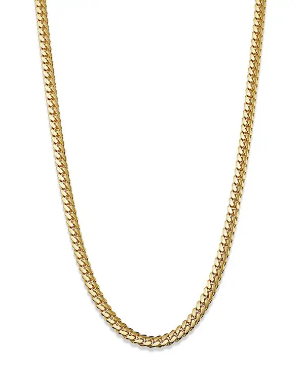 Bloomingdale'S Miami Cuban Link Chain Necklace - Yellow