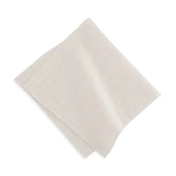 VILLEROY & BOCH La Classica Metallic Napkins, Set Of 4 - White/silver