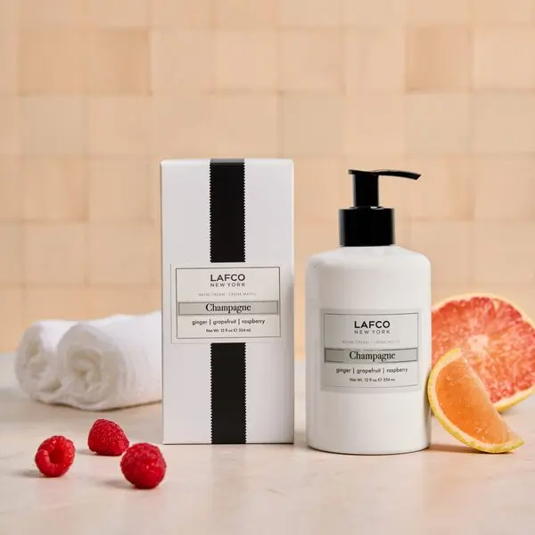 LAFCO NEW YORK Champagne Hand Cream, 12 Oz - White
