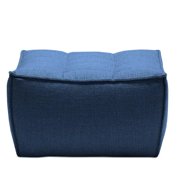 ETHNICRAFT N701 Footstool Sectional - Blue