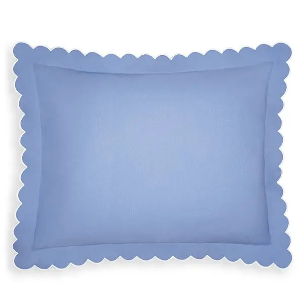 MATOUK Diamond Pique King Sham - Azure