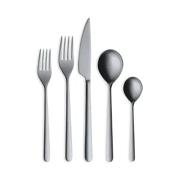 MEPRA Linea Ice Oro Nero 5-piece Place Setting - Silver