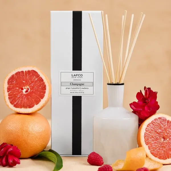 LAFCO NEW YORK Champagne Classic Reed Diffuser, 6 Oz