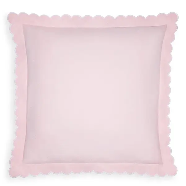 MATOUK Diamond Pique Euro Sham - Pink