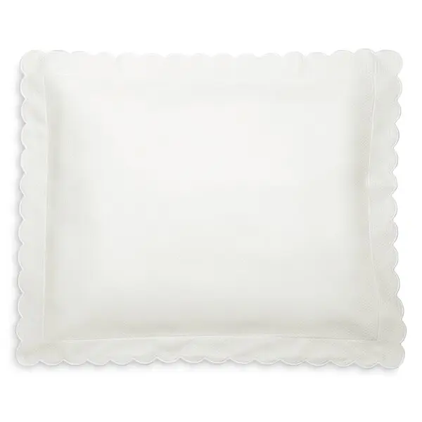 MATOUK Diamond Pique Boudoir Sham - Bone