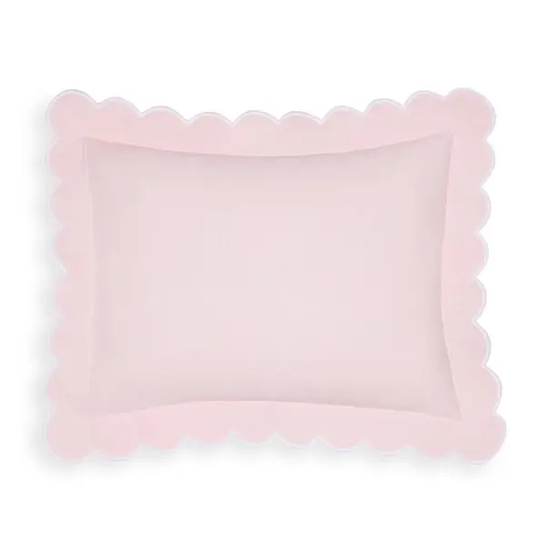 MATOUK Diamond Pique Boudoir Sham - Pink