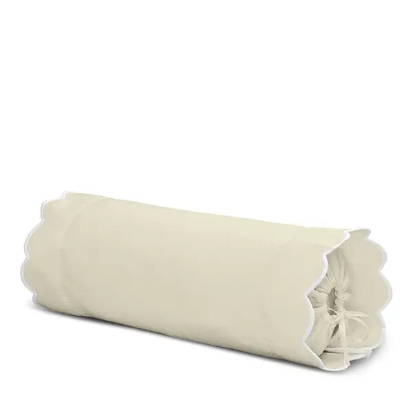 MATOUK Diamond Pique Neck Roll - Ivory