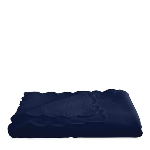 MATOUK Savannah Gardens Tablecloth, 68 X 126 Oblong - Navy/navy