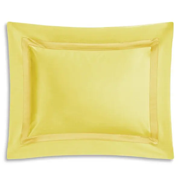 MATOUK Nocturne Sateen Boudoir Sham - Lemon