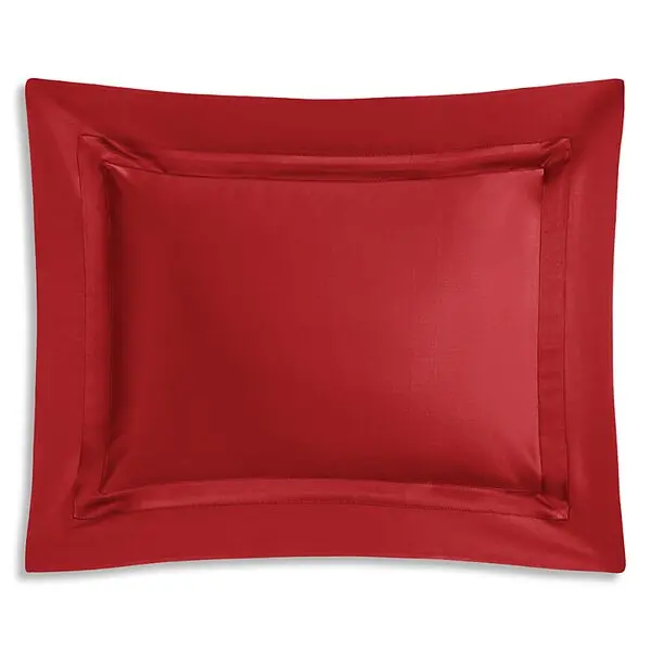 MATOUK Nocturne Sateen Boudoir Sham - Scarlet