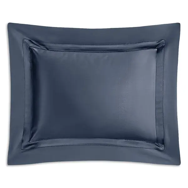 MATOUK Nocturne Sateen Boudoir Sham - Steel Blue