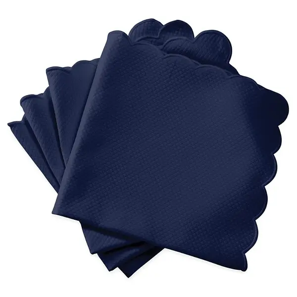 MATOUK Savannah Gardens Napkin 22 X 22, Set Of 4 - Navy/navy