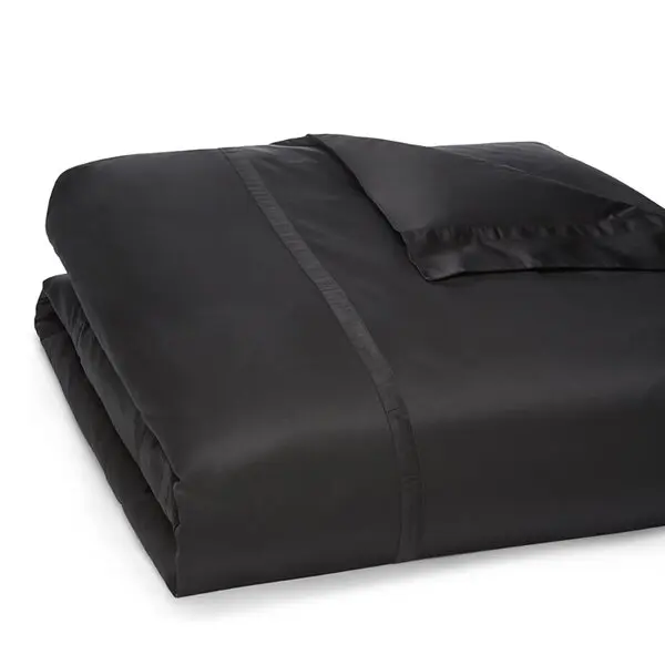 MATOUK Nocturne Sateen Duvet Cover, Full/queen - Black
