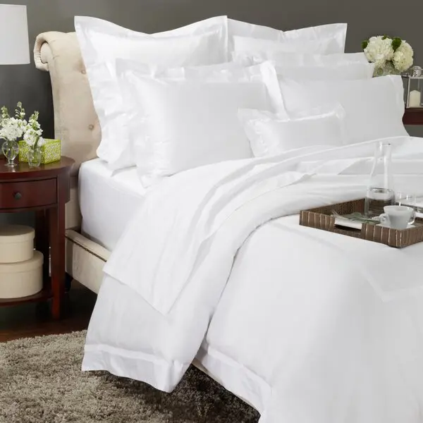 MATOUK Nocturne Sateen Duvet Cover, Full/queen - White