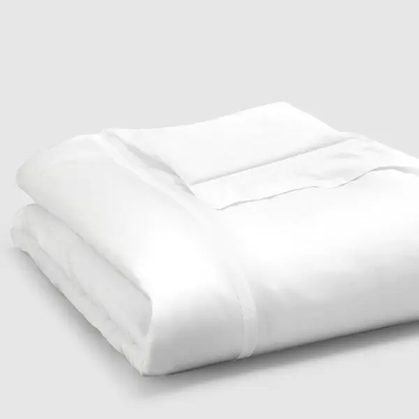 MATOUK Nocturne Sateen Duvet Cover, Full/queen - White