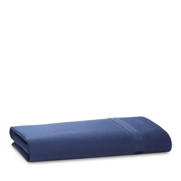 MATOUK Nocturne Sateen Flat Sheet, Full/queen - Navy