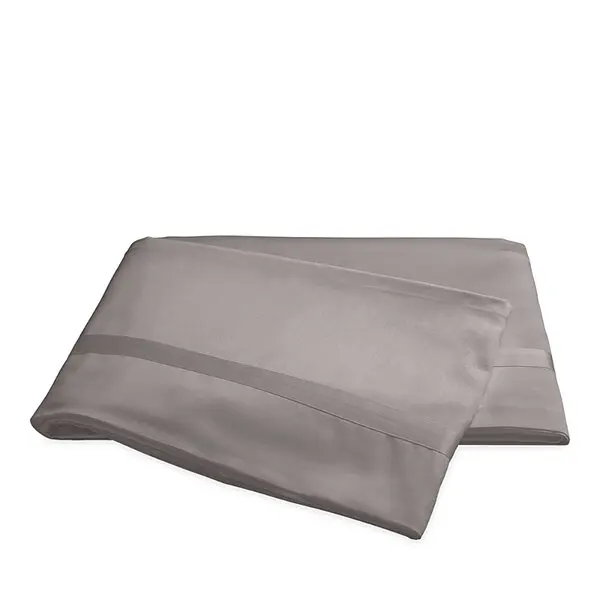 MATOUK Nocturne Sateen Flat Sheet, Full/queen - Platinum
