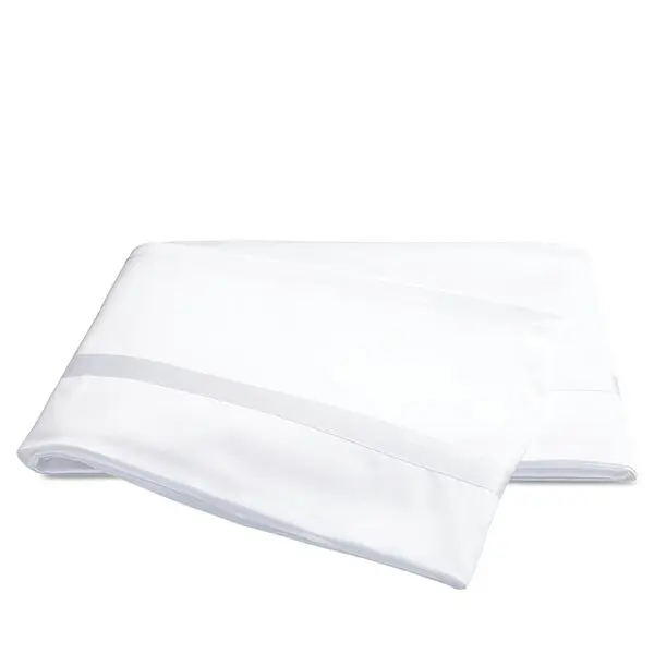 MATOUK Nocturne Sateen Flat Sheet, Full/queen - White