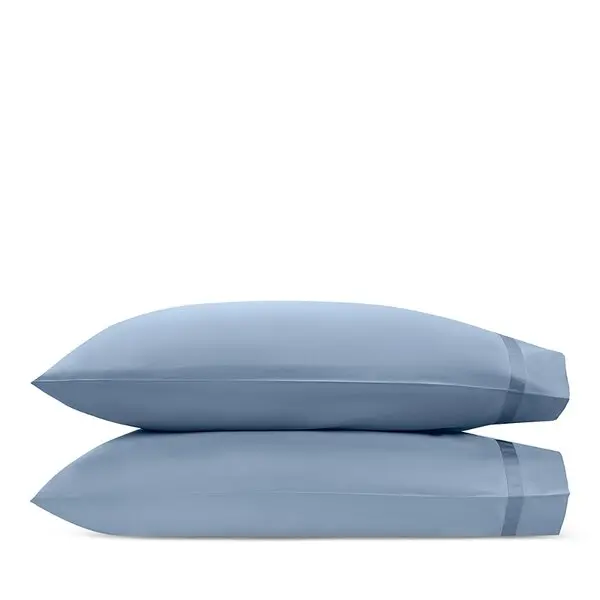 MATOUK Nocturne Sateen King Pillowcase, Pair - Hazy Blue